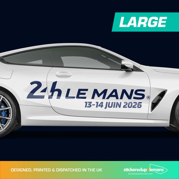 Official Le Mans 24h Le Mans & Dates Strapline Sticker Decal ...