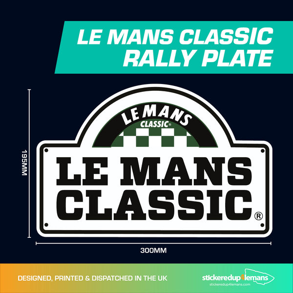 Le Mans Classic Rally Plate Sticker | 24h Decals - StickeredUp4LeMans