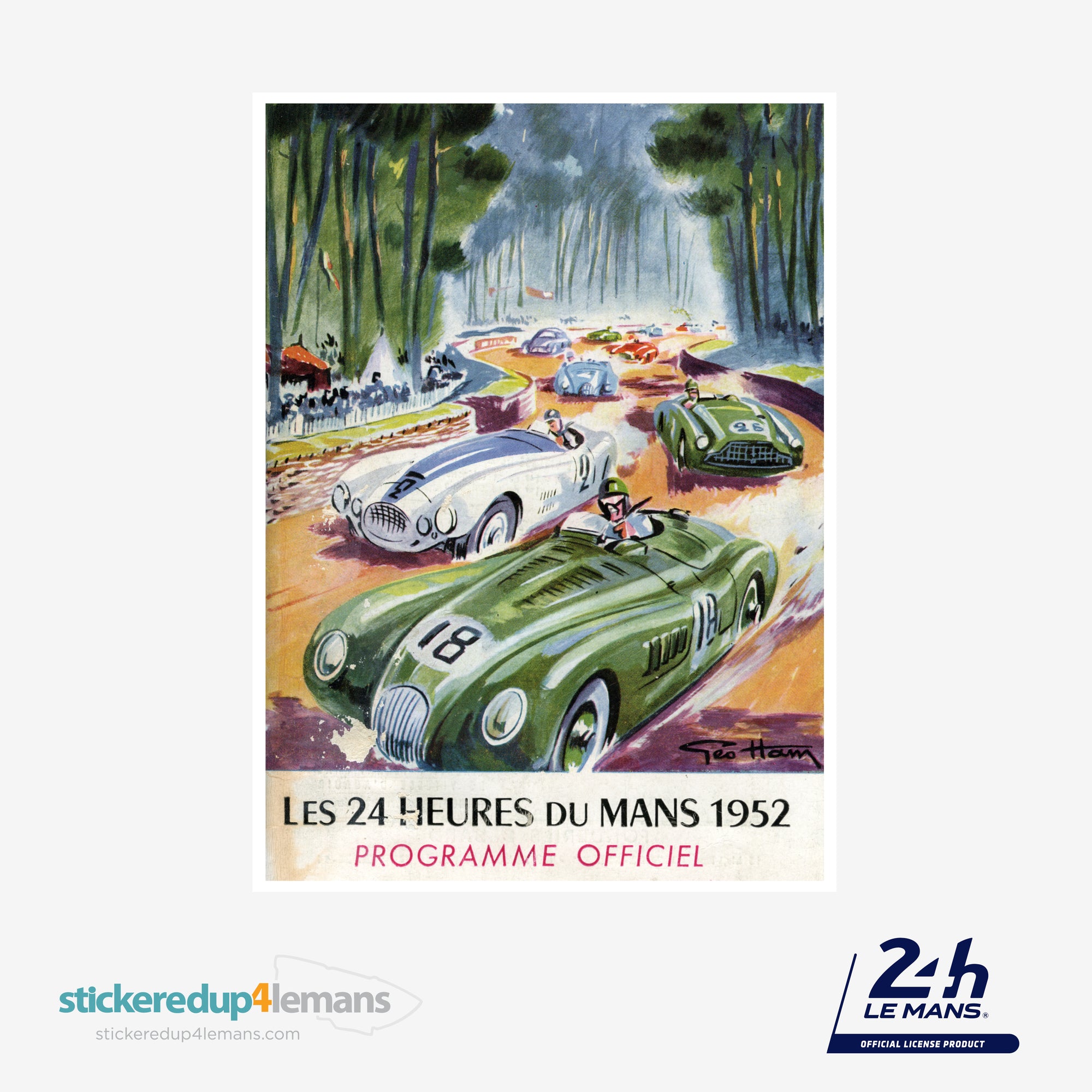 Official Le Mans 24h Poster Stickers - StickeredUp4LeMans